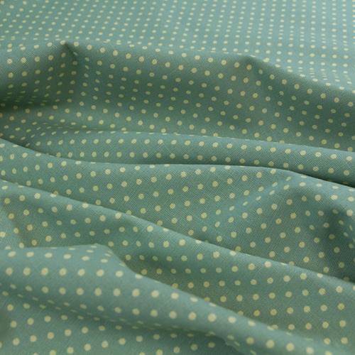 TISSU A POIS - CIEL - 112 CM - 100% COTON - MINI 5 METRES