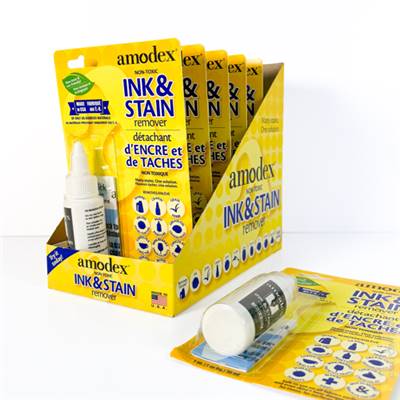 DETACHANT D'ENCRE ET DE TACHES AMODEX - BLISTER 30 ML.