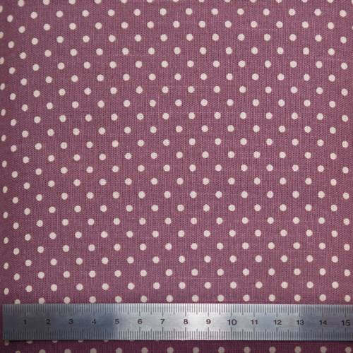 TISSU A POIS - PARME - 112 CM - 100% COTON - MINI 5 METRES
